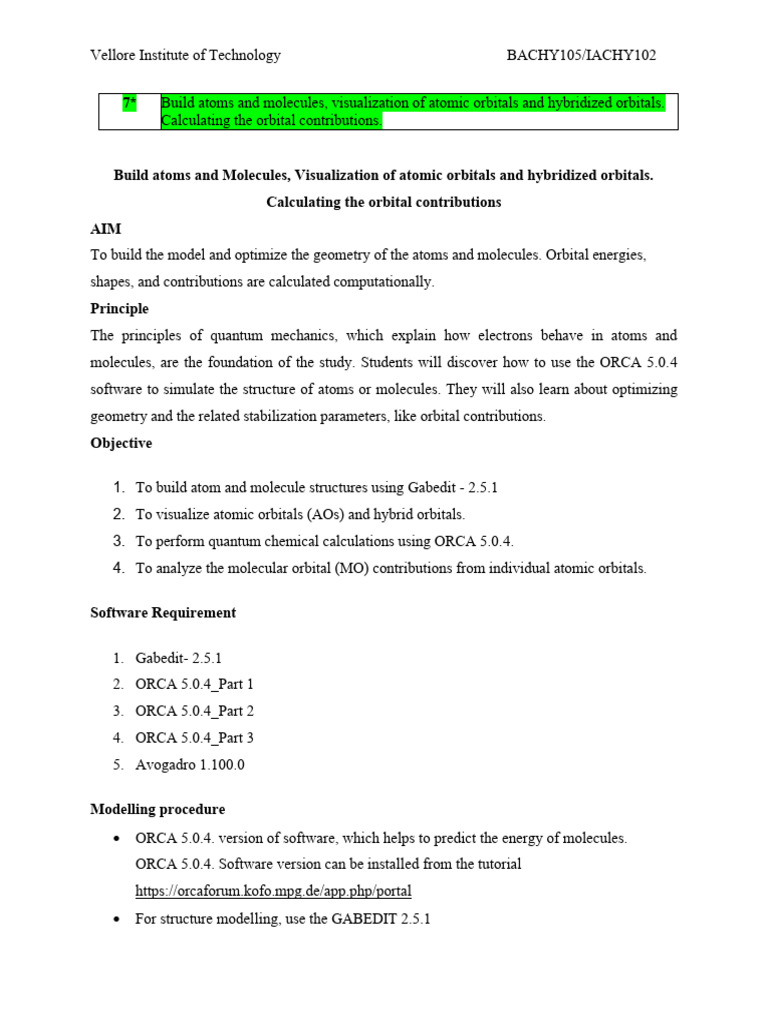 Orbital Visualization | PDF | Atomic Orbital | Molecules