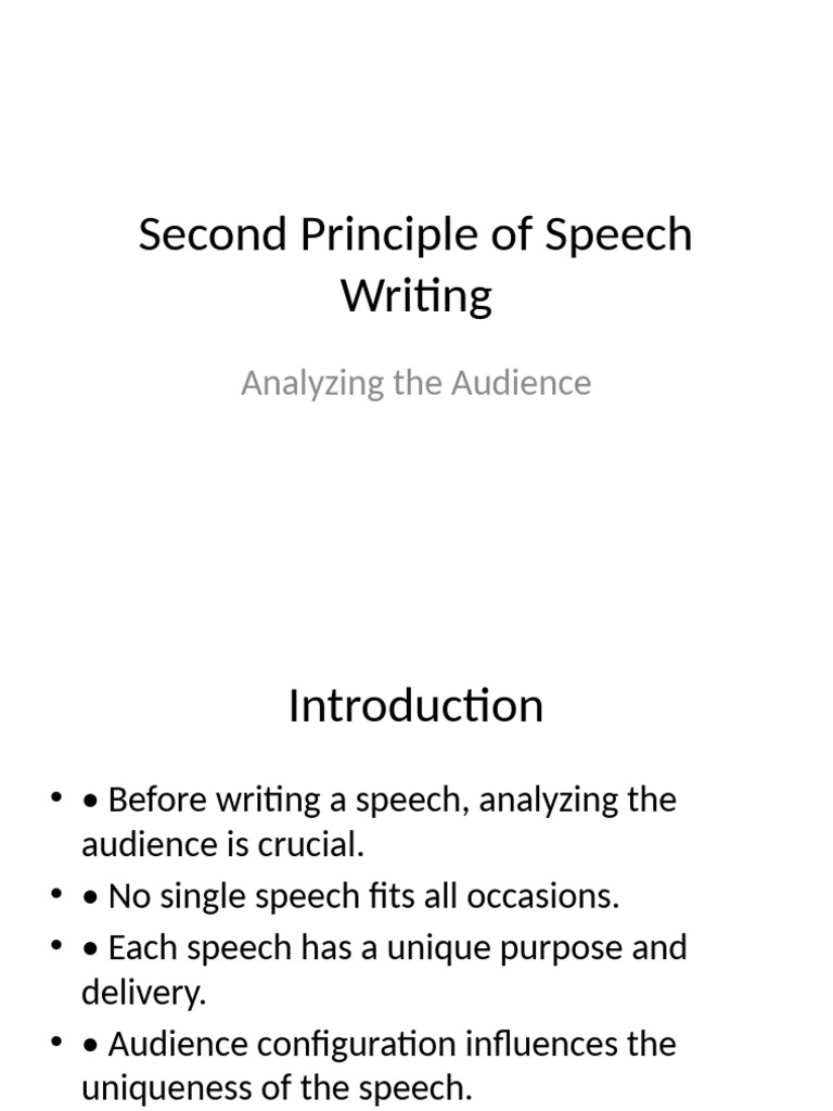 Analyzing Audience for Effective Speech | PDF