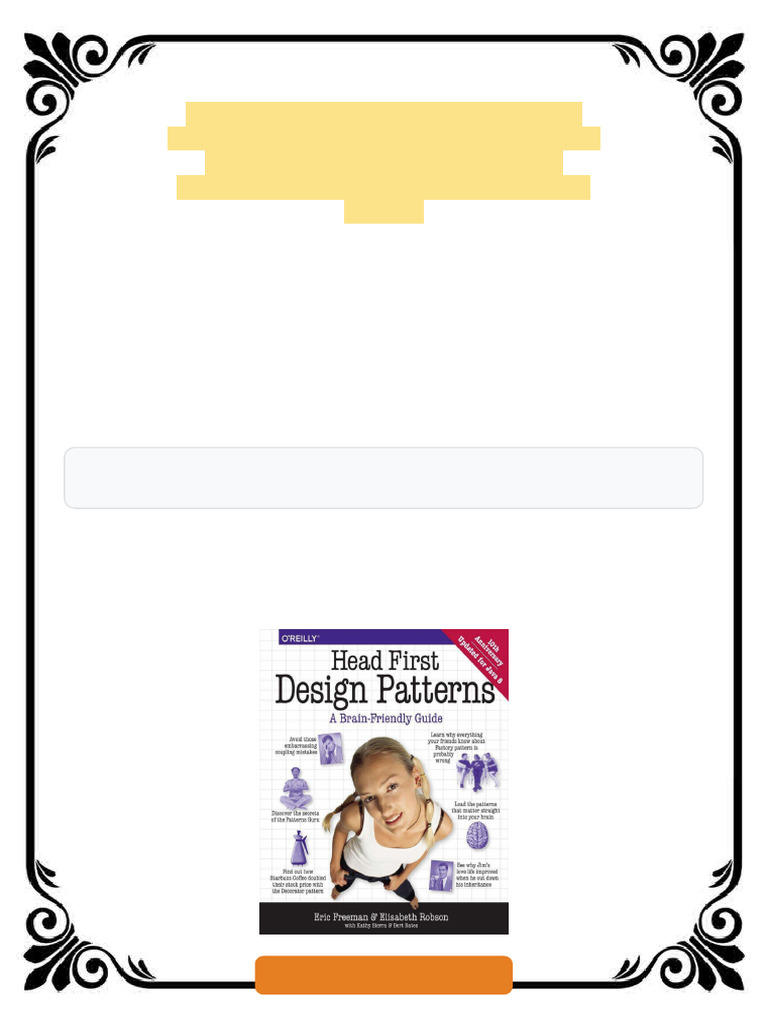 Head First Design Patterns 1st Edition by Eric Freeman, Elisabeth ...