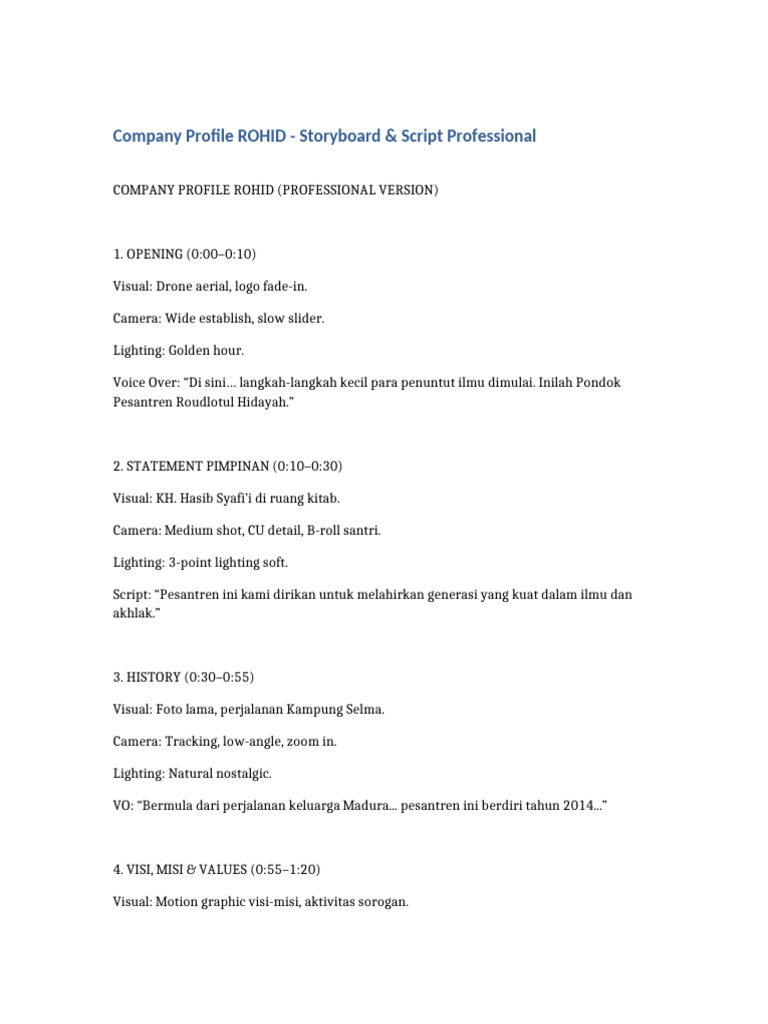 Profil Pondok Pesantren ROHID | PDF