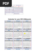 Aramco Operational Calendar 2025 | PDF | Semitic Words And Phrases