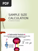 OpenEpi Sample Size Calculator Guide | PDF | Standard Error | Sampling ...