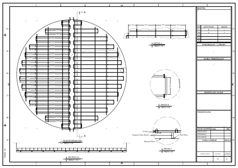 Rencana Detail Pipa Steam ITMS Siak | PDF