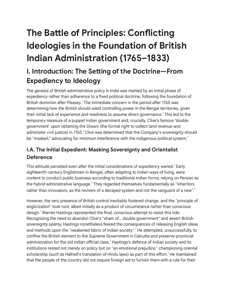Conflicting Ideologies in British India | PDF | Liberalism | Taxes