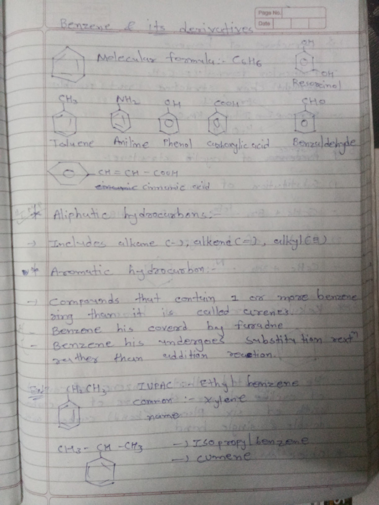 Unit-1 Benzene &it's Derivatives | PDF