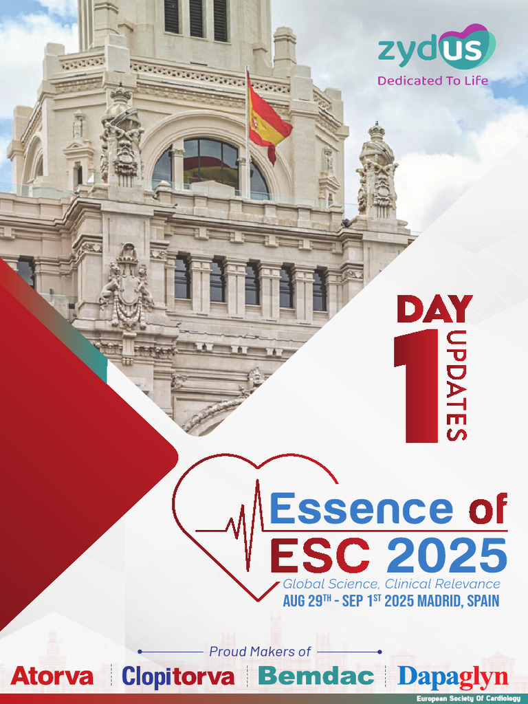 Essence of ESC 2025 Day 1 Update | PDF | Statin | Heart Failure