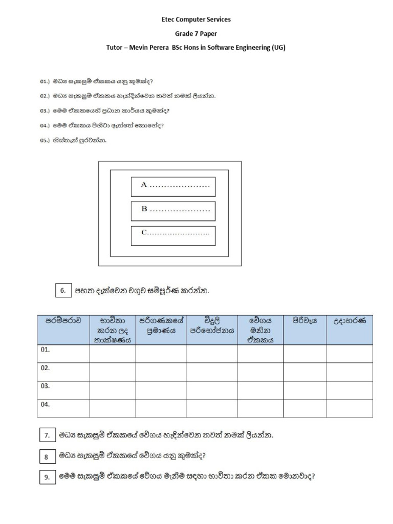Grade 7 Paper 3 | PDF
