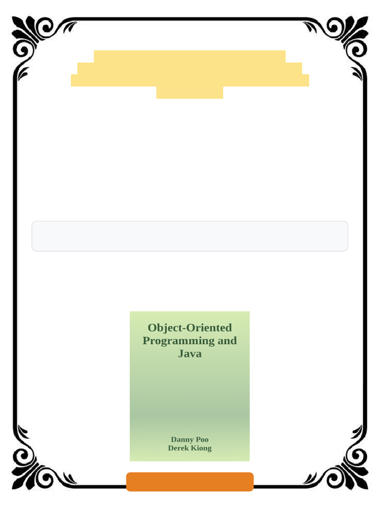 Object Oriented Programming and Java 1st Edition by Danny Poo, Derek Kiong 9813083964 ...
