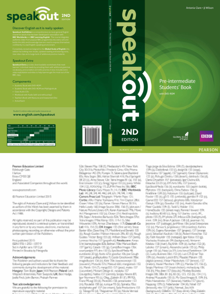 411_1- Speakout Pre-Intermediate Student's Book_2015, 2nd, 176p | PDF