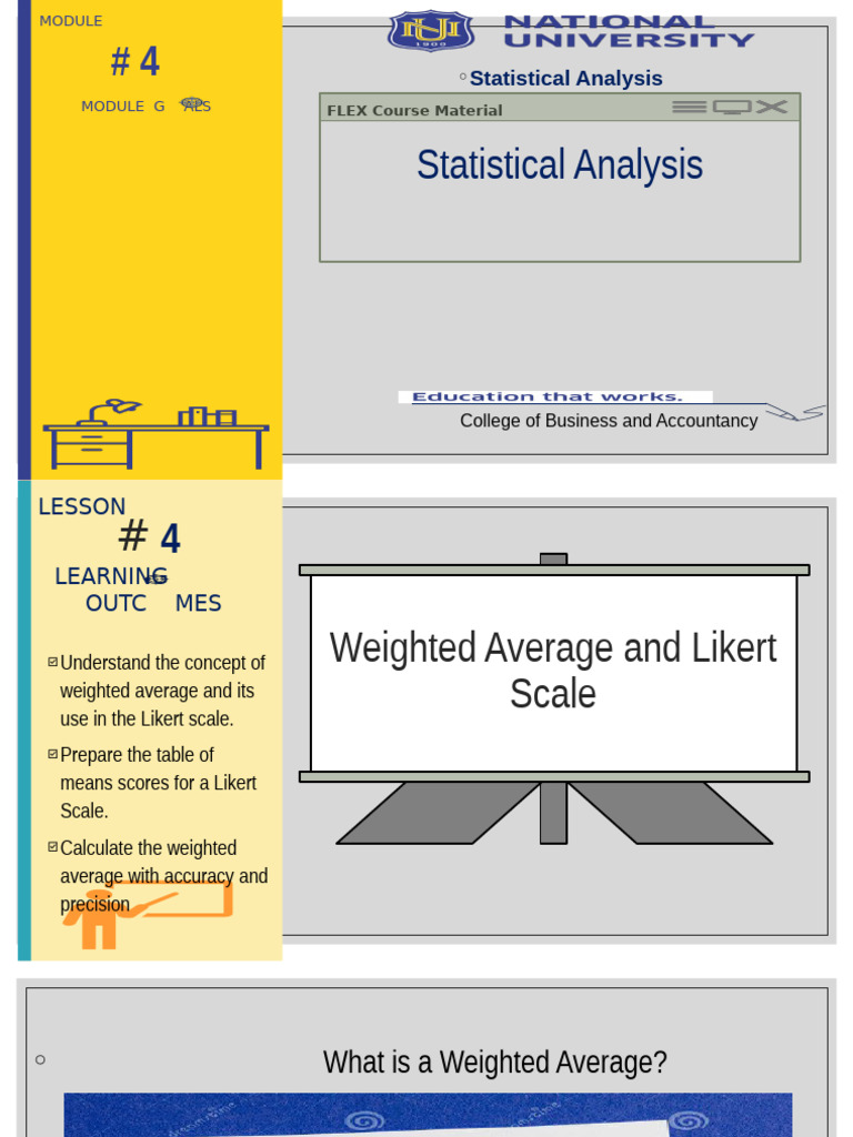 (4) Statistical Analysis (Weighted Mean and Likert Scale) New | PDF ...