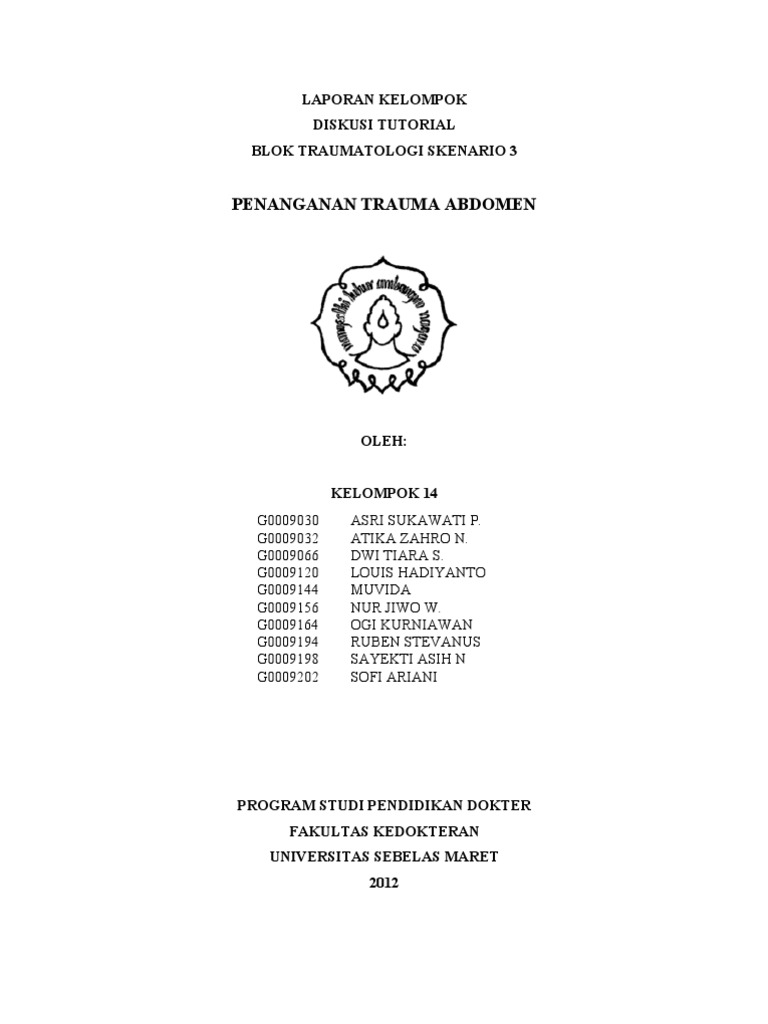 Skenario 3 Traumatologi | PDF