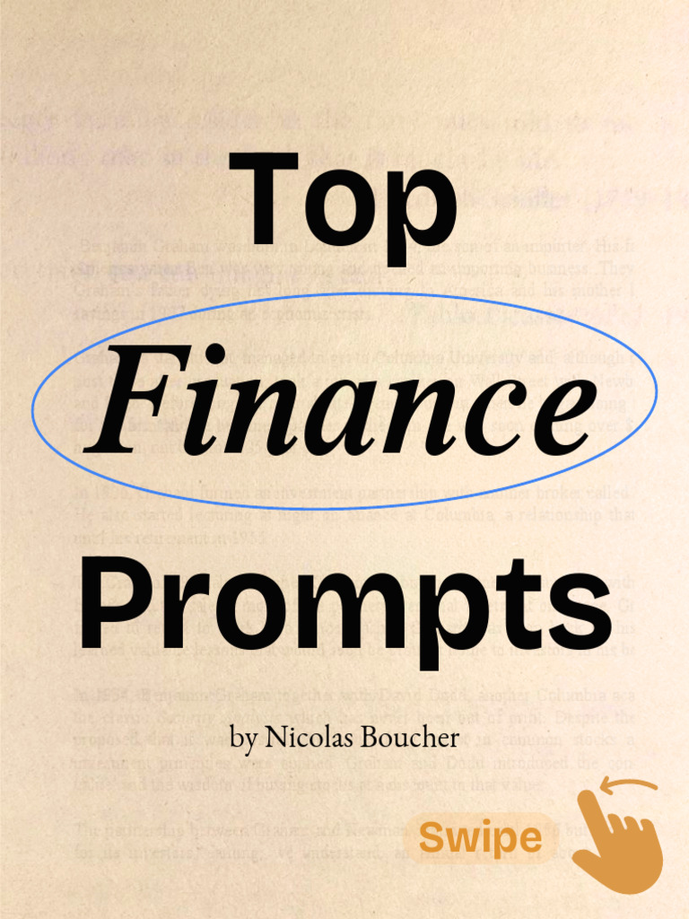 Top Finance Prompt | PDF | Return On Investment | Microsoft Excel