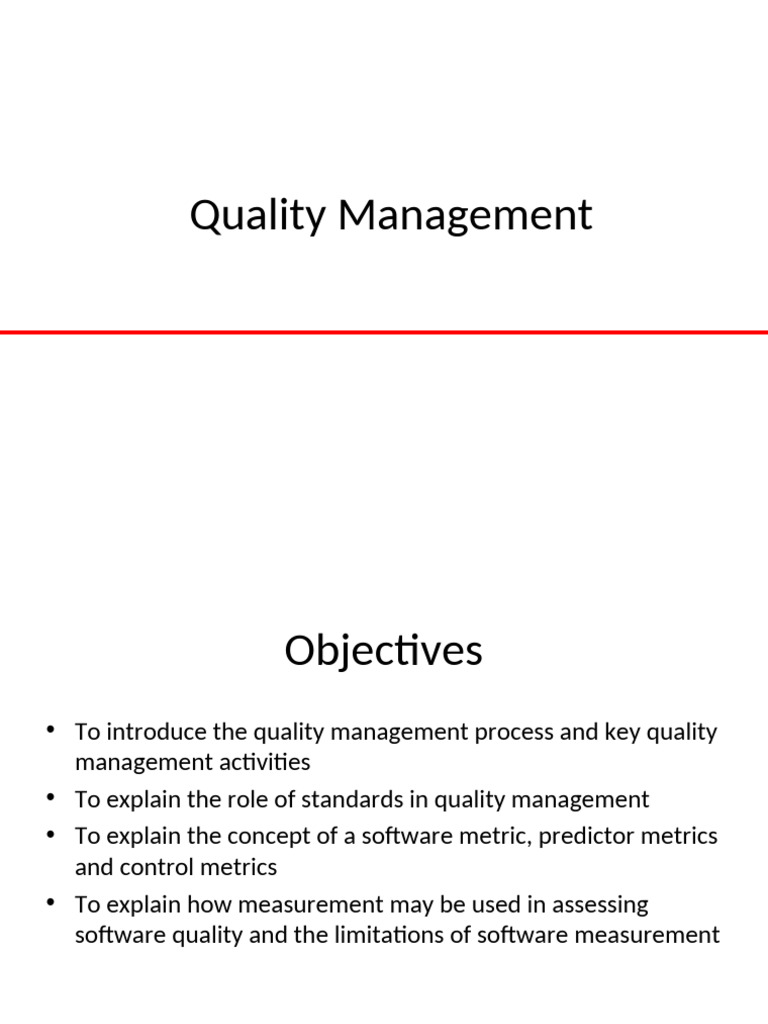 Understanding Software Quality Management | PDF | Software Quality ...