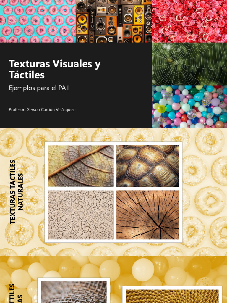 Texturas Visuales y Táctiles | PDF