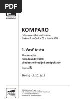 Exam Komparo 8 SJL B | PDF