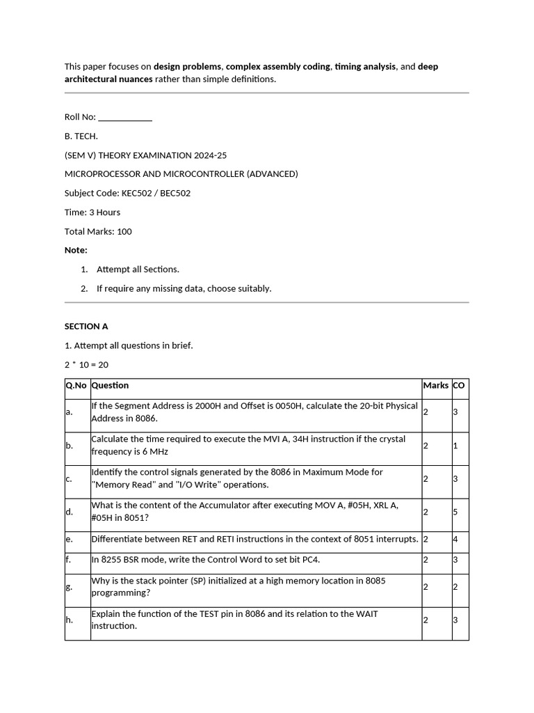 Question Paper Level 2 | PDF | Microcontroller | Computing