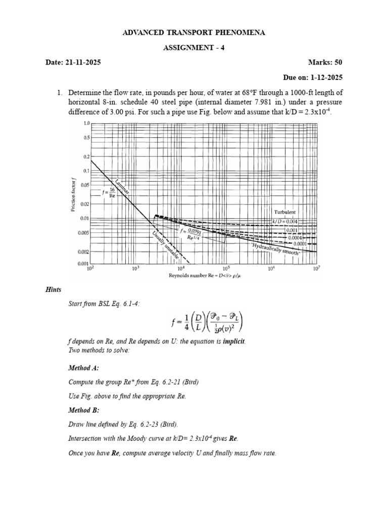 ATP Assignment 4 | PDF | Drag (Physics) | Fluid Dynamics
