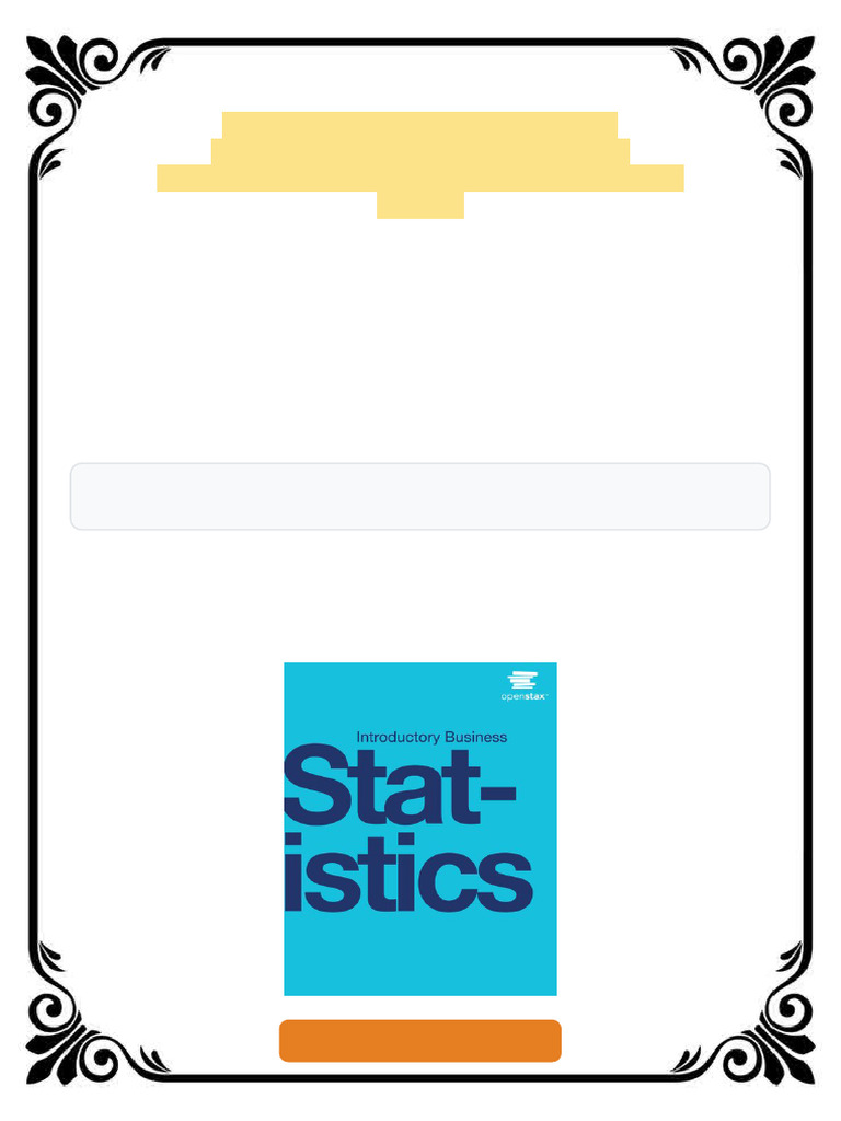 Introductory Business Statistics (Fall 2020 Corrected Edition ...