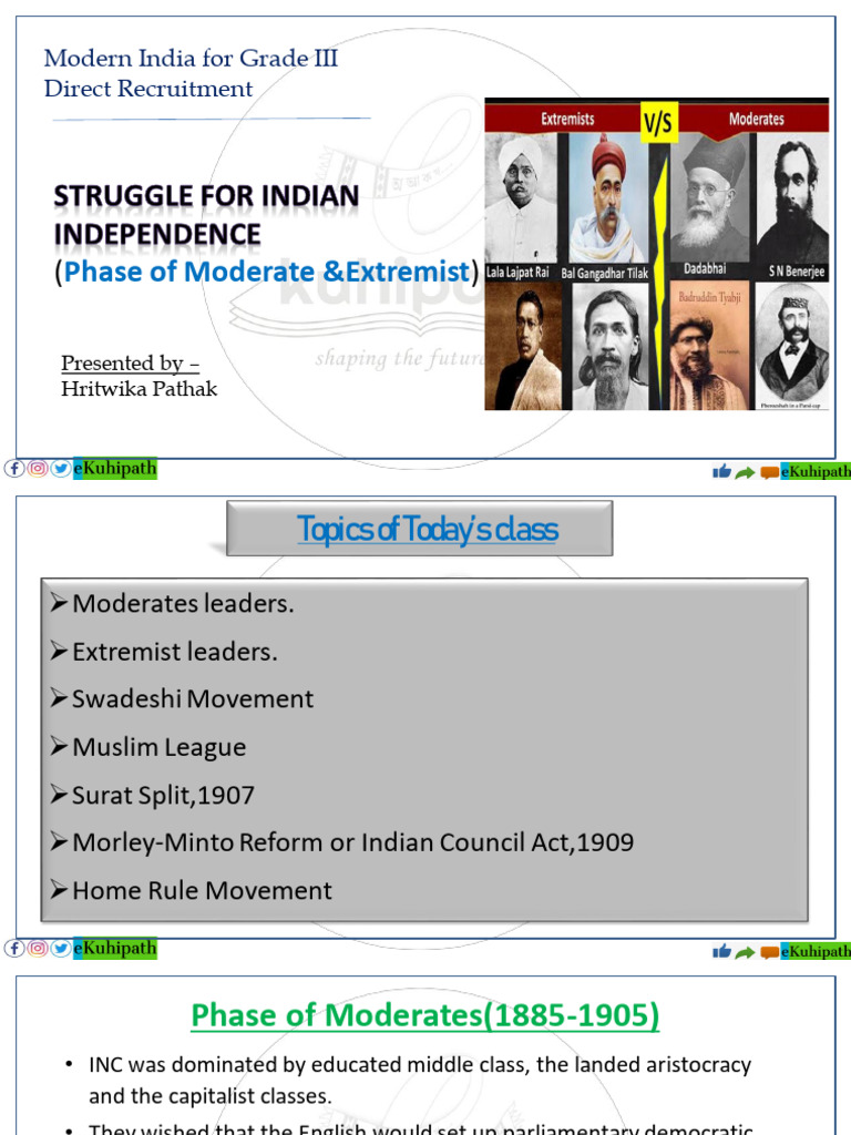 EKuhipath-Modern India - Struggle For Indian Independence (Phase of ...