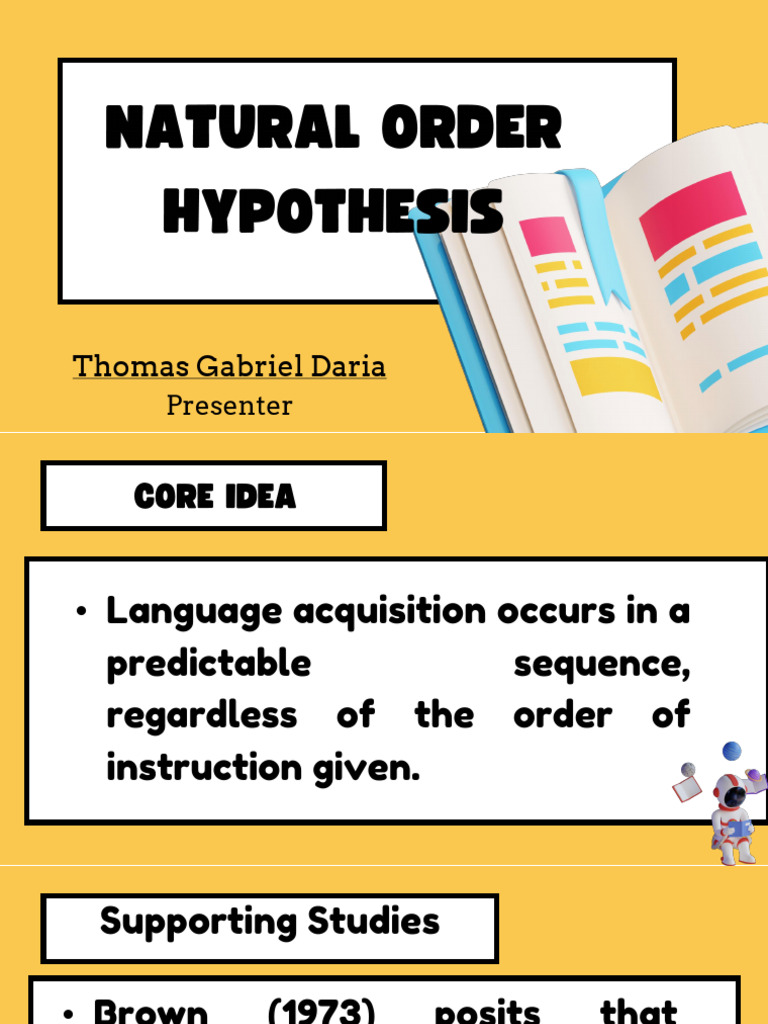 Natural Order in Language Acquisition | PDF | Fluency | Second Language