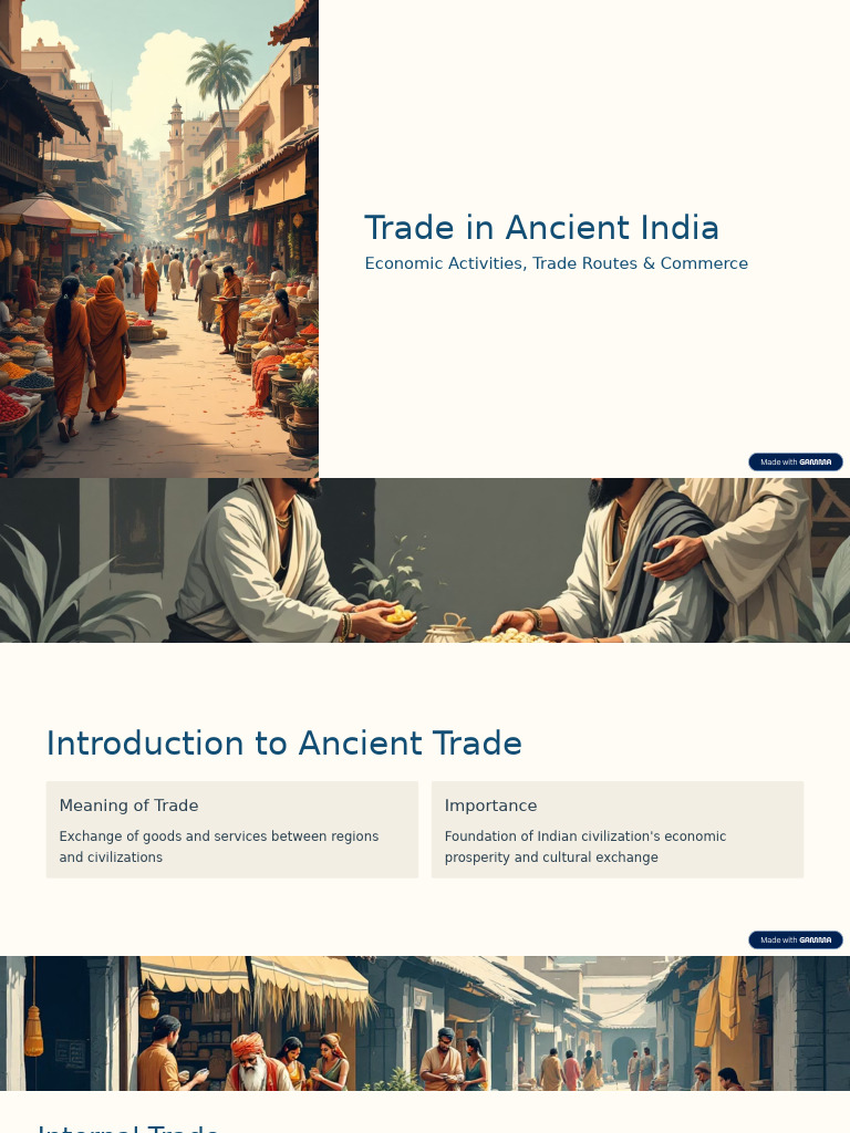 Ancient Indian Trade Routes & Commerce | PDF | Trade | Currency