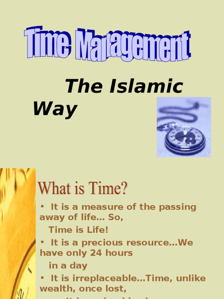 Time Management | PDF | God In Islam | Muhammad