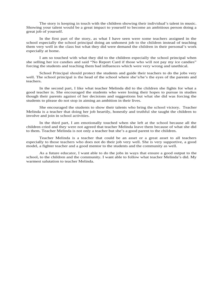 The Story is Keeping in Touch With the Children Showing Their ...