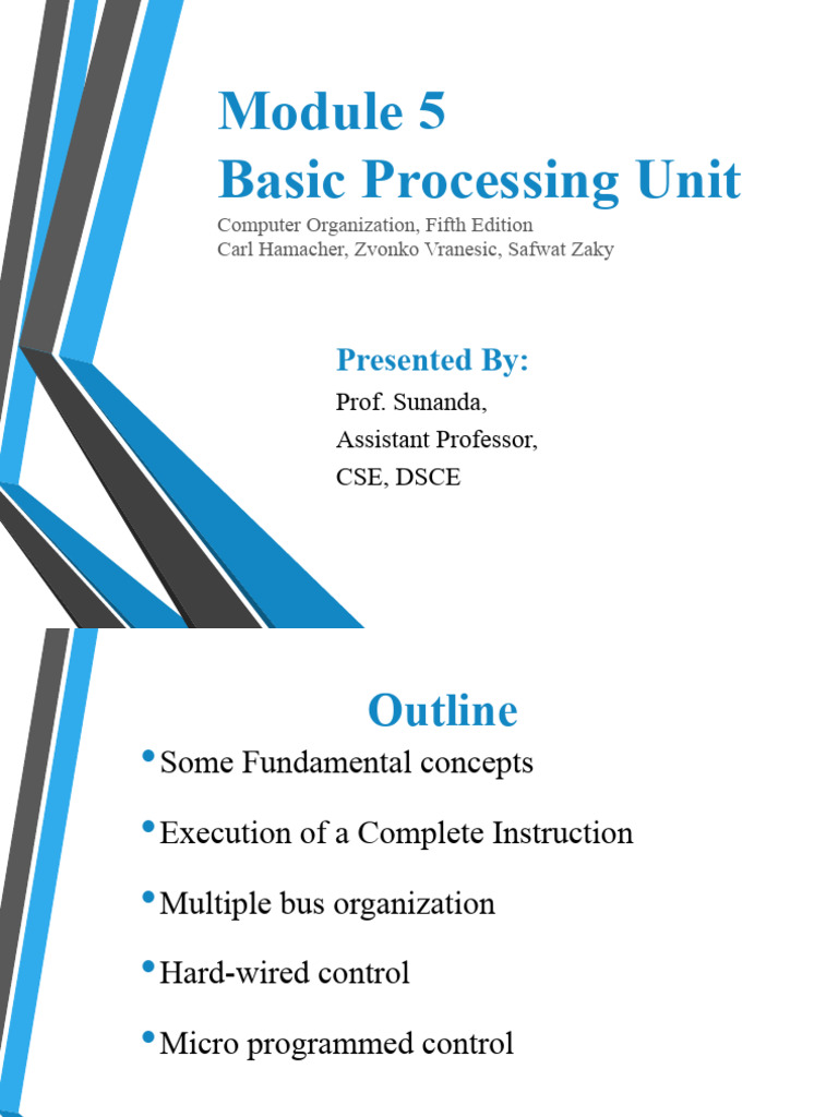Module 5 Basic Processing Unit.ppt | PDF | Central Processing Unit ...