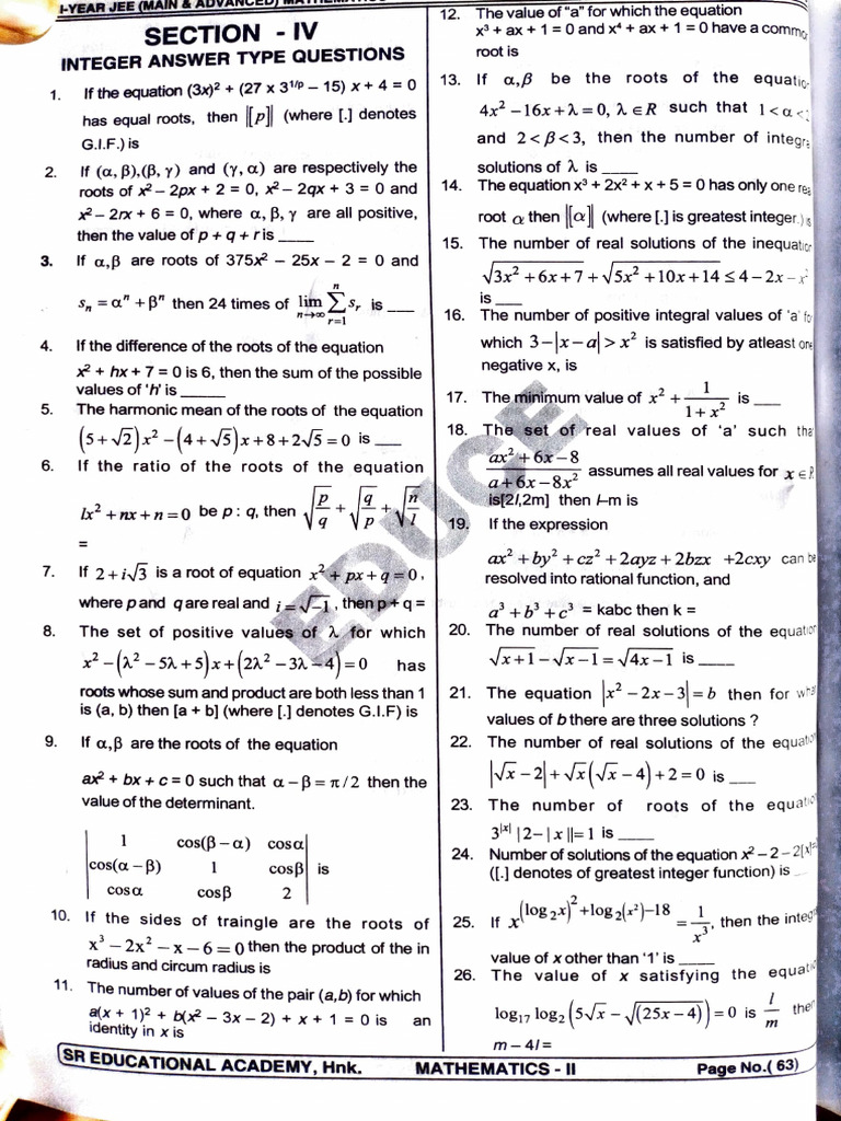 Quadratic Equations | PDF | Equations | Mathematics