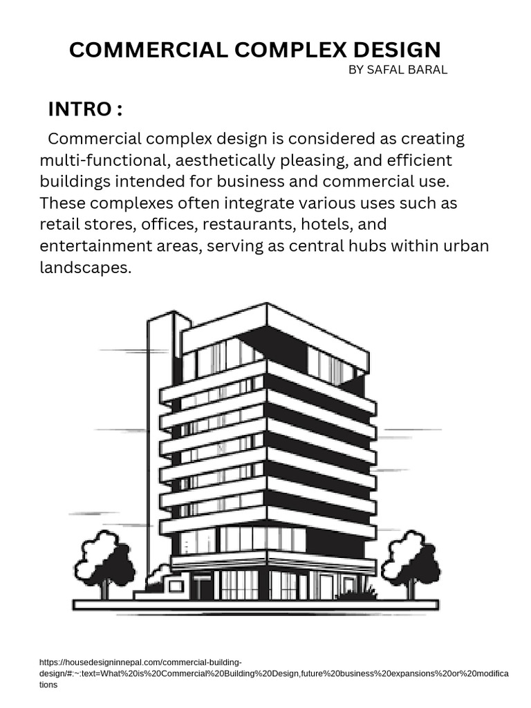 Commercial Complex Design Concepts | PDF | Shopping Mall