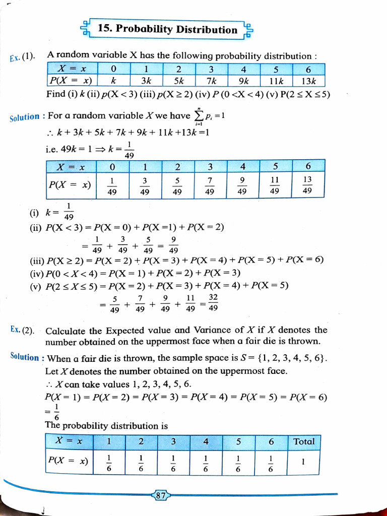15 Probability Distribution 19 Oct 2025 (5) | PDF | Probability Theory ...