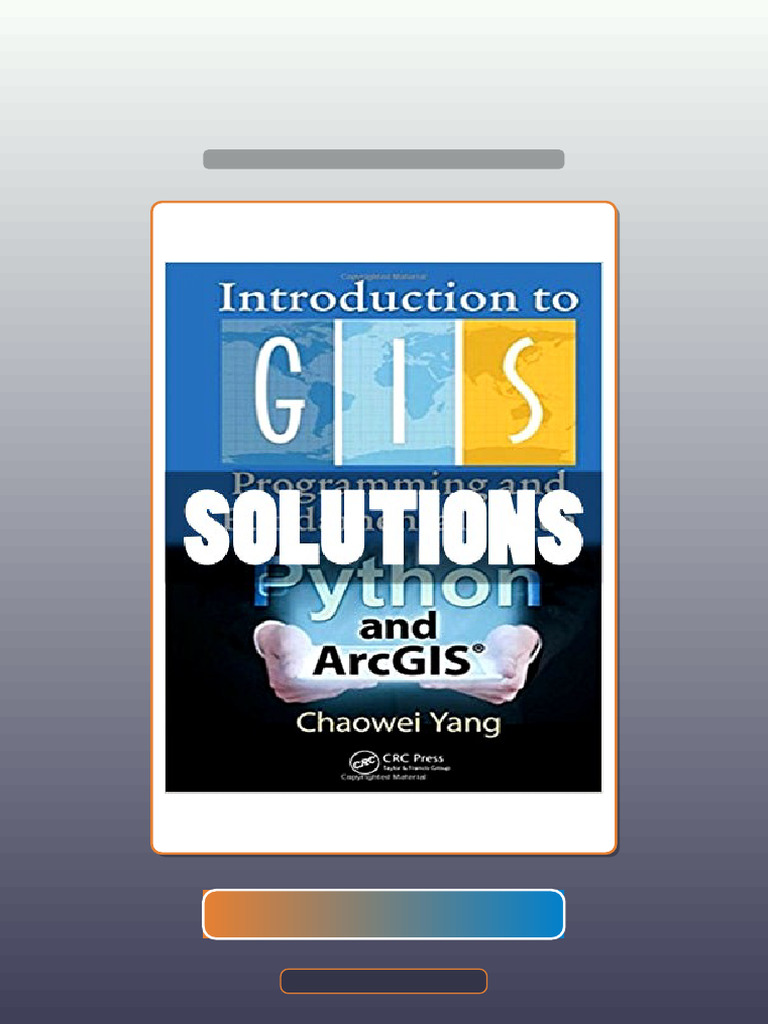 Test Bank of Introduction to GIS Programming and Fundamentals With ...