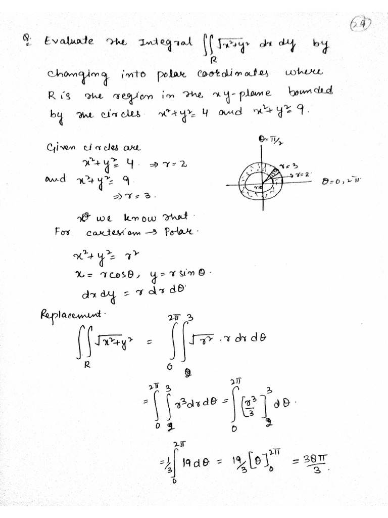 Unit 5 Multiple Integrals 30 38 (1) | PDF