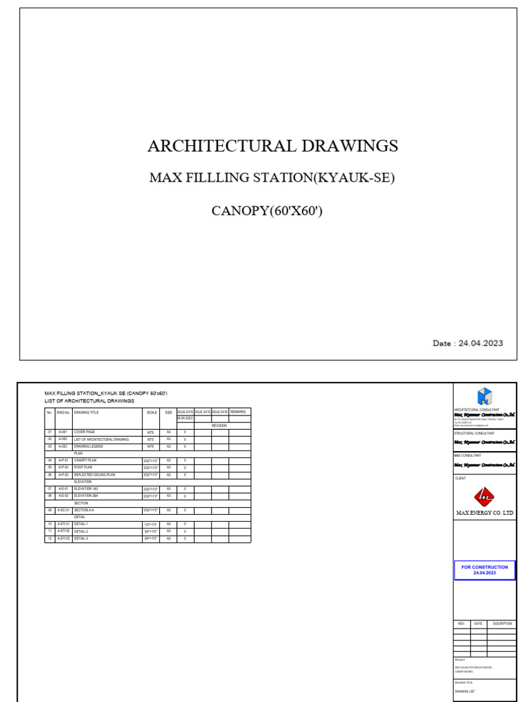 Kyauk Se Canopy (60'X60') For Construction | PDF | Building Materials ...