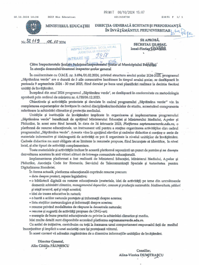 Adresa ME 32119 2024 Platforma SV | PDF