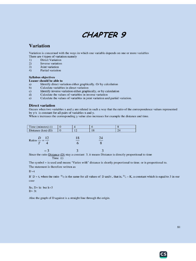 'O' Level Mathematics Study Pack | PDF