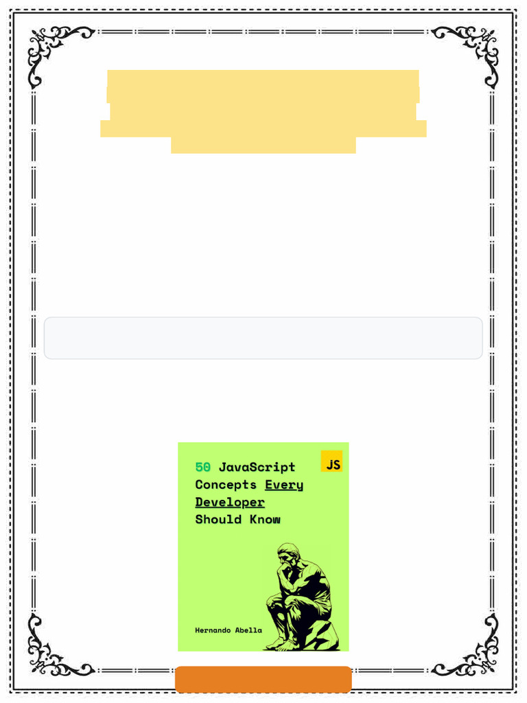50 JavaScript Concepts Every Developer Should Know: The Perfect Guide ...