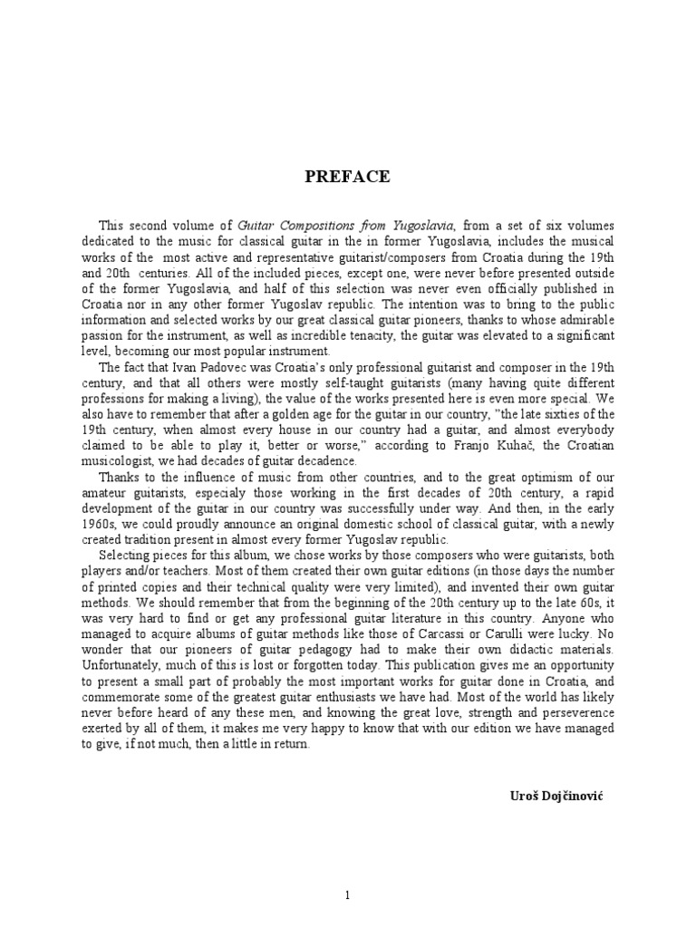 Guitar Compositions From Yugoslavia II | PDF | Socialist Federal ...