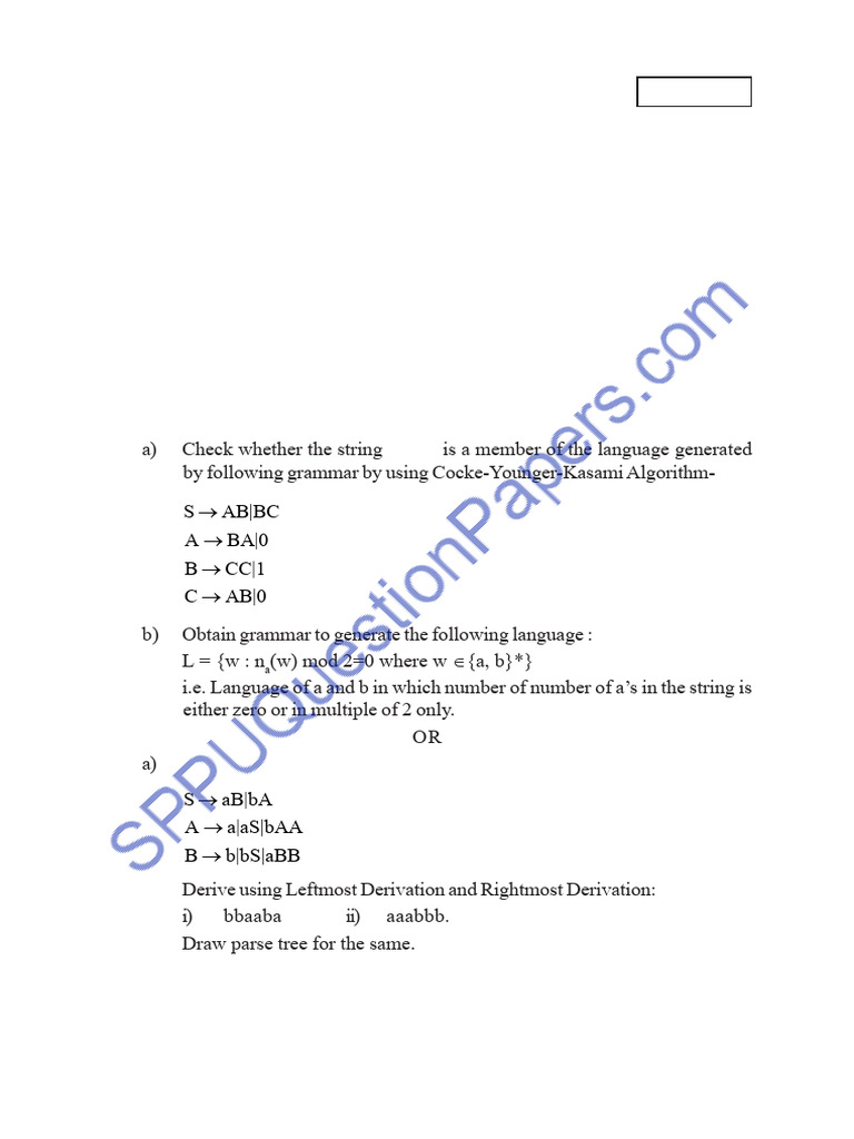 Be Computer Engineering Semester 5 2023 November Theory of Computation ...
