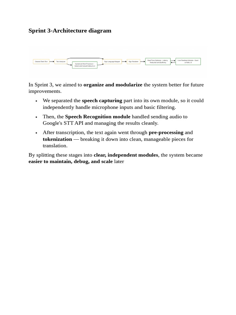 Sprint 3 Architecture Diagram Overview | PDF