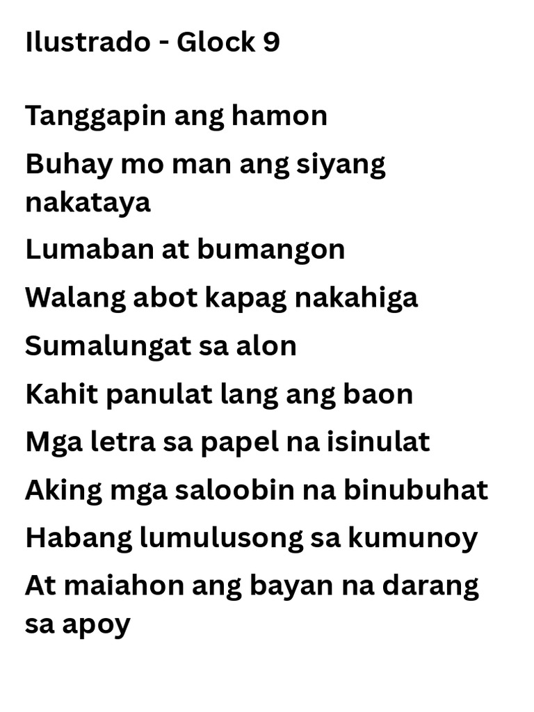 Kahit Panulat Lang Ang Baon | PDF