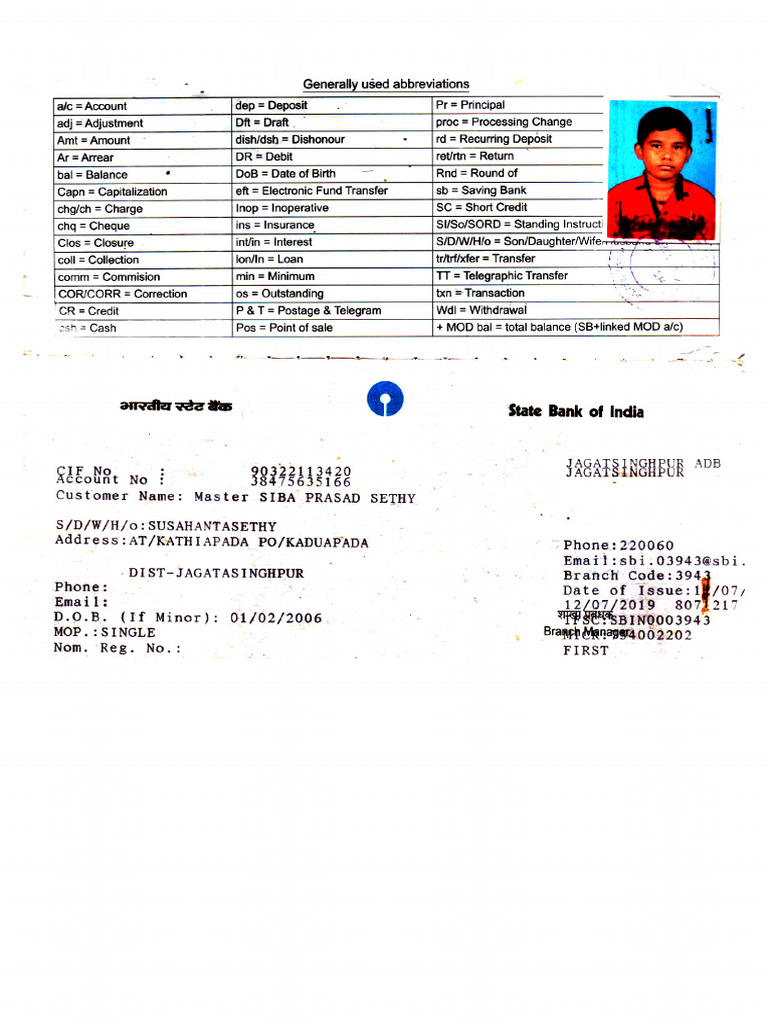 Pass Book | PDF