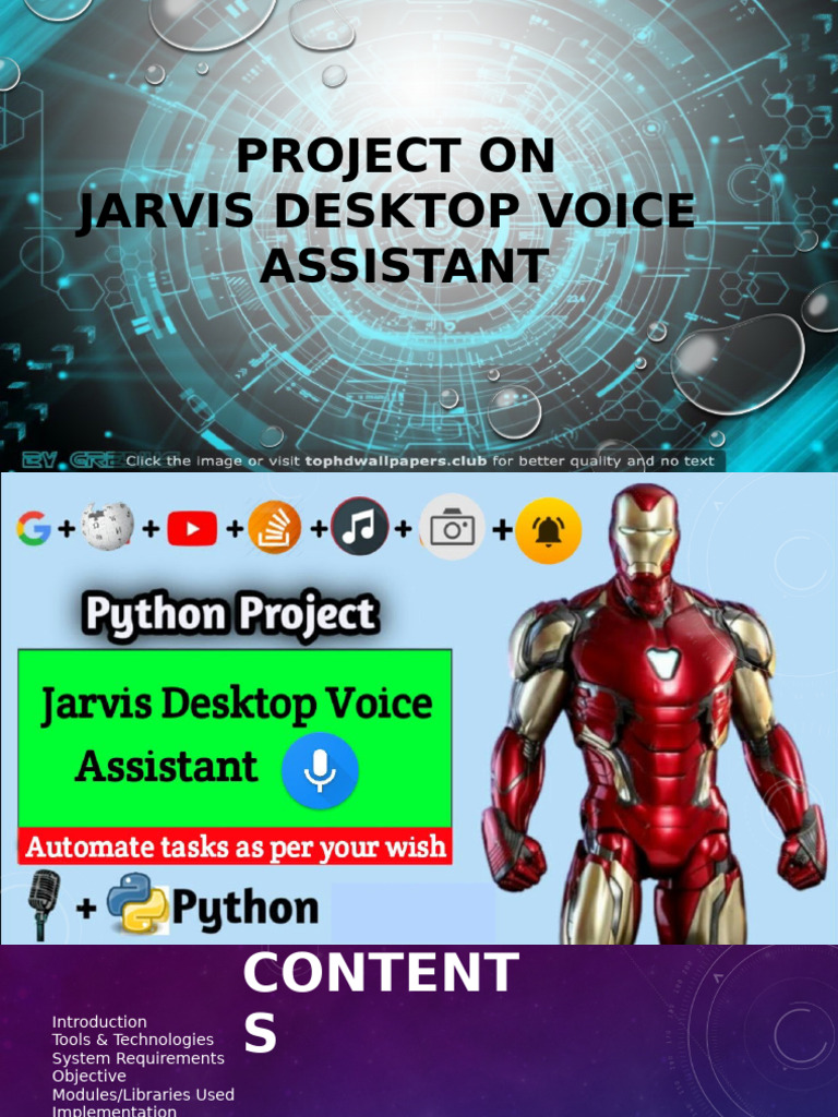 Jarvis Personal Voice Assistance | PDF | Python (Programming Language) | Modular Programming