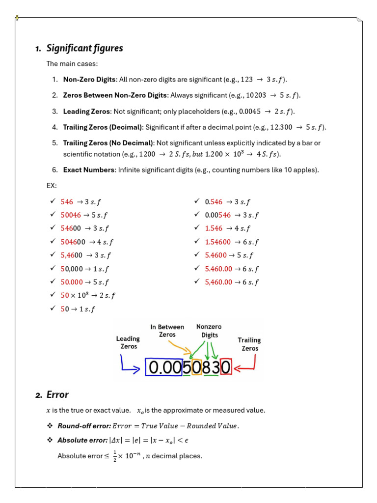 Brief NA | PDF | Decimal | Significant Figures