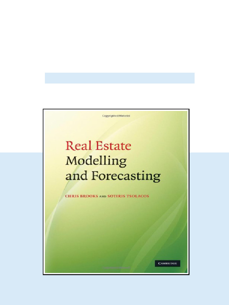 Real Estate Modelling and Forecasting Chris Brooks - ebook and textbook ...