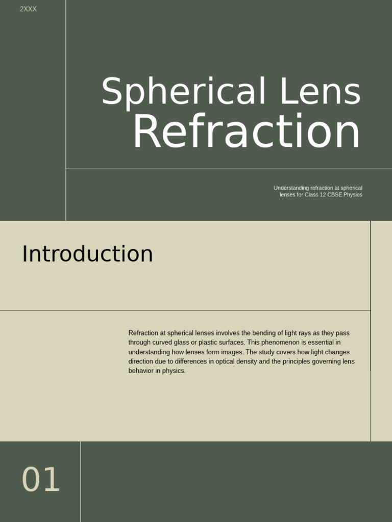 Spherical Lens Refraction | PDF | Refraction | Optics