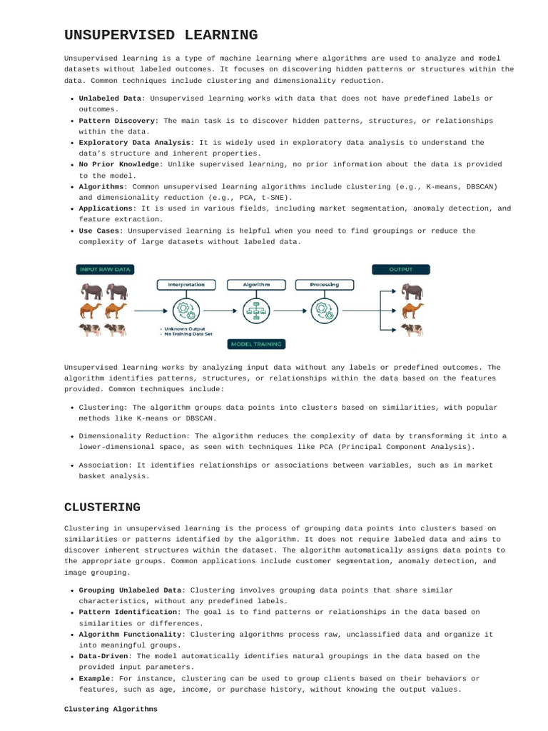 Unsupervised Learning Techniques | PDF | Cluster Analysis | Machine Learning