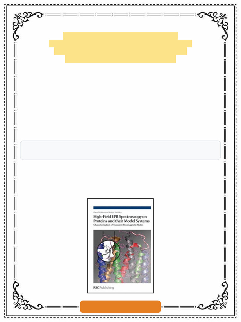High Field EPR Spectroscopy on Proteins and their Model Systems ...
