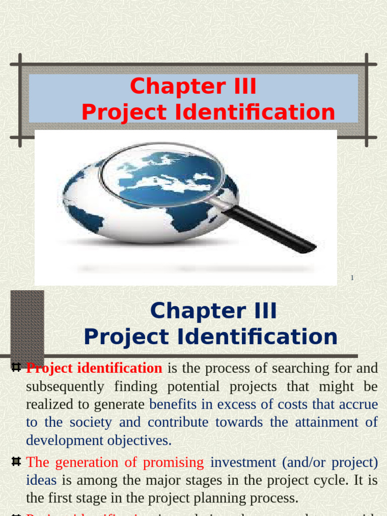 Project Identification Process Explained | PDF | Economics | Policy