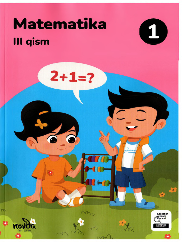 1 Sinf Matematika 3 Qism | PDF